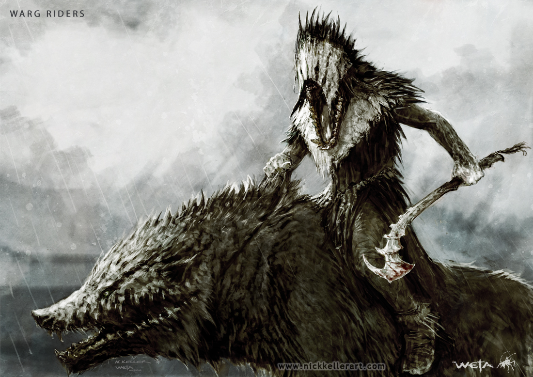 Warg Rider by Nick Keller | Créature fantastique, Hobbit, Bilbo le hobbit